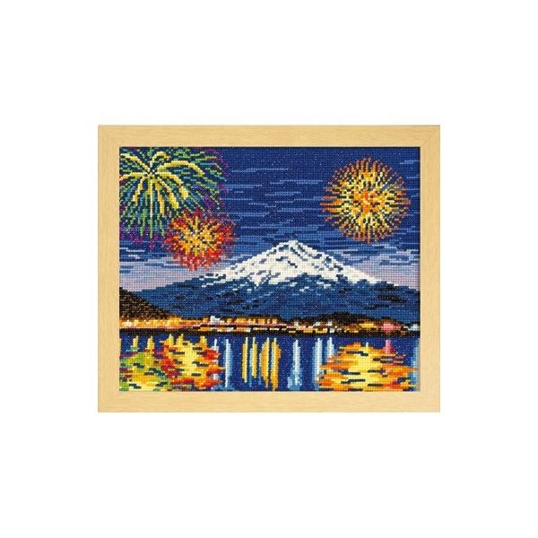 人気の日本の名所をクロス・ステッチで表現しました。志木が織りなす日本の美しい風景をお楽しみください。<出来上がり寸法>額外径：縦35.1cmx41.8cm、額内径：縦29.7cmx36.4cm<キット内容>25番しし...