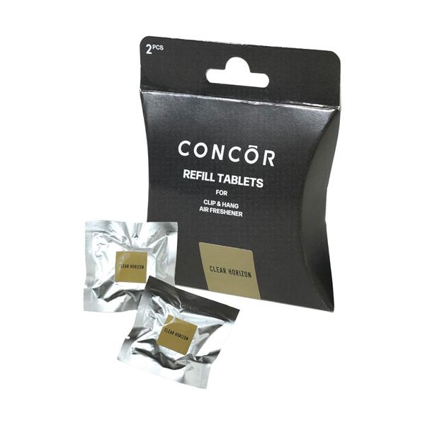 CONCOR コンコール 芳香剤 クリップ＆ハング エアーフレッシュナー用 詰め替えリフィル2ピース クリアホライゾン COC-6-3 【ルームフレグランス 室内用 空間 カー用品 車内】★こちらの商品は別売りの クリップ＆ハング エアーフ...