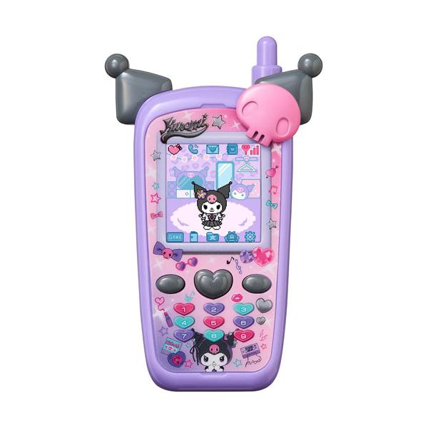 ずっと×2なかよしケータイ サンリオキャラクターズ KUROMI Ver. (クロミ) 【携帯電話型 お世話 ゲーム 電話 アプリ 本体 グッズ プレゼントギフト 玩具】総勢70のサンリオキャラクターズが登場するガラケーモチーフの液晶アイテ...