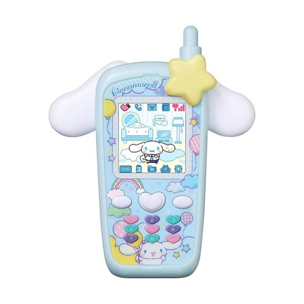 ずっと×2なかよしケータイ サンリオキャラクターズ CINNAMOROLL Ver. (シナモロール) 【シナモン 携帯電話型 お世話 ゲーム 電話 アプリ 本体 玩具】総勢70のサンリオキャラクターズが登場するガラケーモチーフの液晶アイテ...