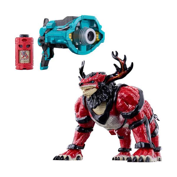角醒ハンターオメガホーン DX角獣エンカク＆オメガホーンセット 【変形合体ロボット PROJECT R.E.D. スーパー戦隊 プレゼント ギフト 玩具】『角醒ハンター オメガホーン』に登場する角獣「炎角（エンカク）」の大型フィギュアと「角...