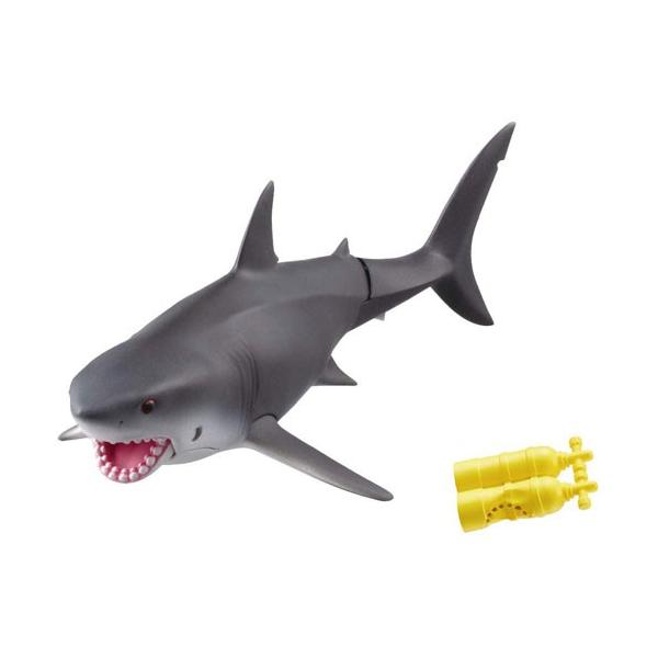 アニア AS-07 ホホジロザメ (水に浮くVer.) 【サメ 鮫 さめ ボンベ付き お風呂遊び バストイ 水遊び 動物 どうぶつフィギュア 人形 アニマルアドベンチャー タカラトミー】水に浮くアニアシリーズに、かっこいい海の王者「ホホジロ...