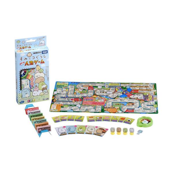 すみっコぐらし ポケット人生ゲーム 【ポケットサイズ 携帯型ボードゲーム 小型 旅行用 すみっこぐらし タカラトミー】いつでもどこでも誰とでも遊べる！ポケットサイズの人生ゲームに、「すみっコぐらし」が登場！ルーレットを回して、すみっコのコマ...