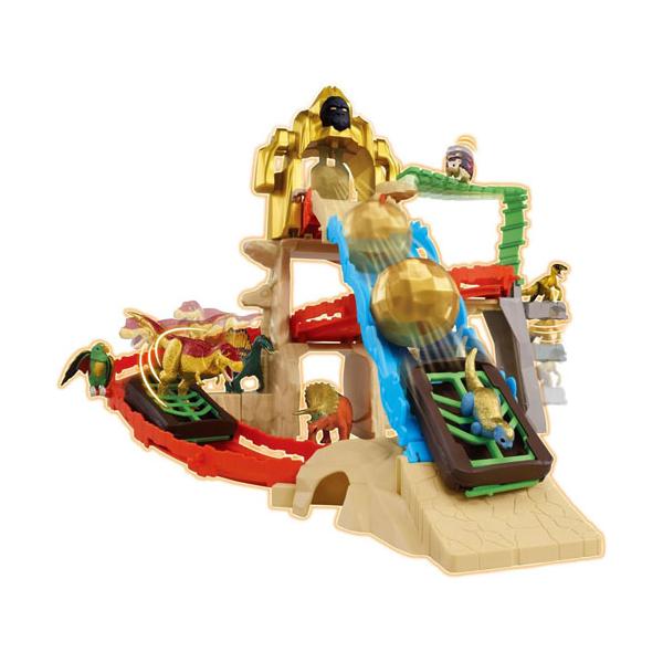 アニア 冒険大陸 アニアキングダム キングゴールドマウンテン 【トミカ走行道路 動物 恐竜 山 家 ハウス キングゴリラ どうぶつフィギュア 人形】アニアのアニメ「冒険大陸 アニアキングダム」に登場する「キングゴールドマウンテン」!金色の岩...