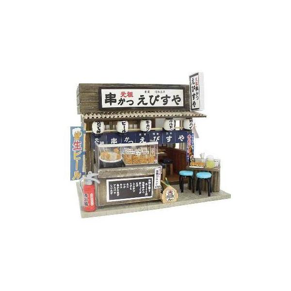 ビリーの手作りドールハウスキット ナニワの粉もん屋キット「 ナニワの串カツ屋さん 」 【串かつ屋さん 組み立て12分の1工作模型 1/12ミニチュア 手芸】ドールハウスの作成に必要なパーツがセットになった手作りドールハウス作成キットです♪●...