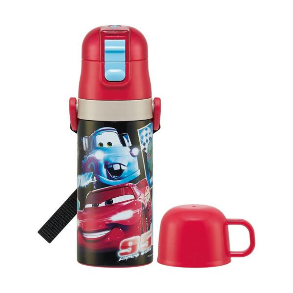 ディズニー カーズ 23 ロック付きワンプッシュダイレクトステンレスボトル 水筒 420ml SKDC3 【真空二層構造保冷ダイレクトボトル コップ付き】キッチン用品で国内大手のスケーター株式会社の商品です!2種類ある飲み口を付け替えて、直...