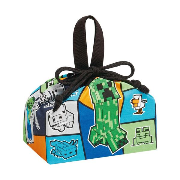 マインクラフト (Minecraft 25) ランチ巾着袋 ランチバッグ KB7 【お弁当袋 お弁当箱入れ きんちゃく袋 学校 幼稚園 保育園 給食 遠足 キャラクター グッズ 雑貨】キッチン用品で国内大手のスケーター株式会社の商品です!お...