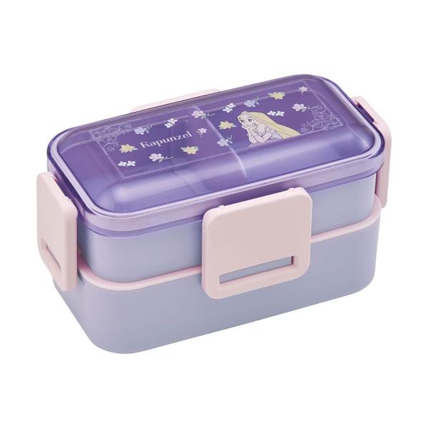 ディズニー 塔の上のラプンツェル (フラワー) 抗菌 食洗機対応 2段 ふわっと弁当箱 600ml PFLW4AG 【二段お弁当箱 ランチボックス 遠足 子供用 大人用】キッチン用品で国内大手のスケーター株式会社の商品です!ドーム型のフタで...