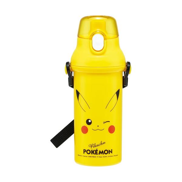 ピカチュウ (フェイス 25 ポケモン) 食洗機対応 直飲みワンタッチボトル 水筒 480ml PSB5SAN 【ポケットモンスター 子供用 プラスチック製 軽量】キッチン用品で国内大手のスケーター株式会社の商品です!食器洗い乾燥機OKのプ...