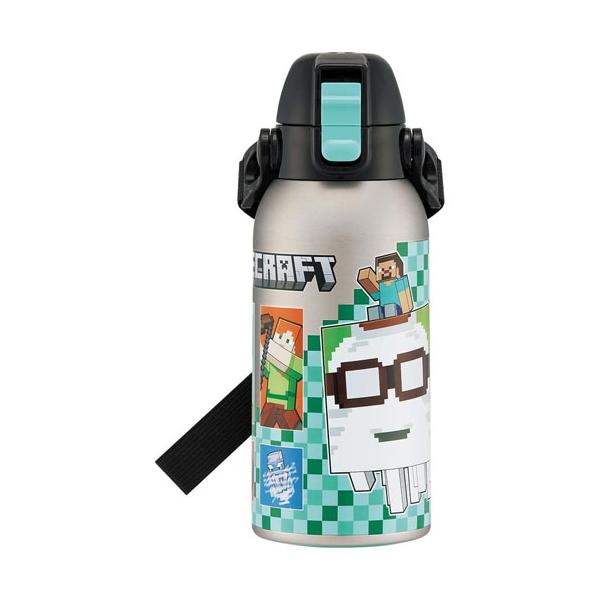 マインクラフト (Minecraft 26) ワンプッシュ直飲み水筒 600ml 保冷 STCH6 【マイクラ 軽量 ダイレクトステンレスボトル 子供用 キッズ 遠足 学校】キッチン用品で国内大手のスケーター株式会社の商品です!簡単ワンプッ...