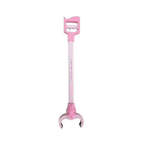 らくらくハンド ピンク (マジックハンド・リーチャー・定番ロングセラー商品) 【レギュラーサイズ 軽量 便利グッズ 便利棒 入院 リハビリ 介護用品 トイボックス TOYBOX】物をつかむ、プラスチック製のマジックハンド！10年以上の間、変...