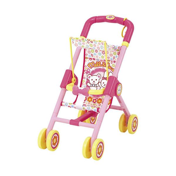 メルちゃん なかよしパーツ おせわだいすきベビーカー 【抱き人形用 着せ替え人形用 おせわパーツ おままごと めるちゃん パイロットインキ】メルちゃんをのせておでかけごっこしましょ。ひよけや小物入れ、かばんフックがついています。折りたためる...