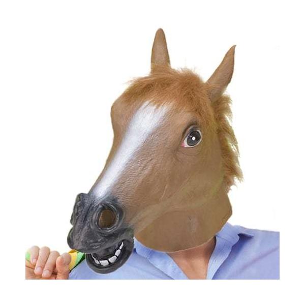 馬の被り物 アニマルマスク サラブレッド 【国内メーカー正規品 ウマ 馬 午 競走馬 ハロウィン コスプレ 変装 仮装 ゴムマスク ラバーマスク アイコ Aico】アニマルマスク類で不動の人気ナンバーワン！様々な場面で使える、看板商品です！...
