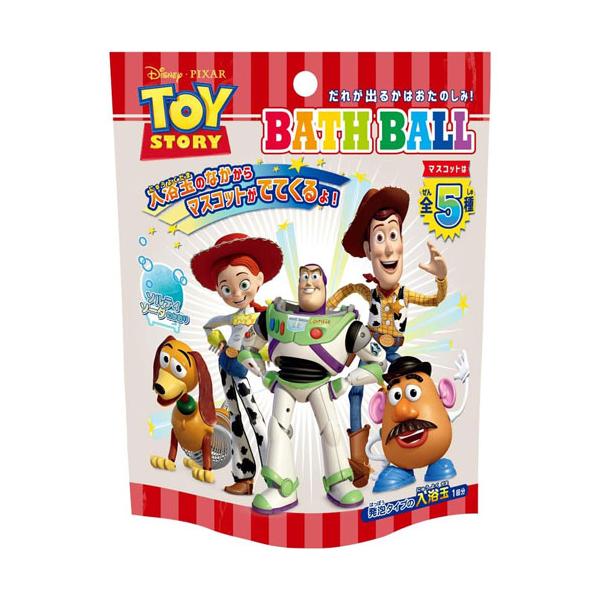 ディズニー ピクサー トイ・ストーリー バスボール BATH BALL 入浴剤 バスボム 1個 【トイストーリー TOY STORY お風呂 マスコット人形フィギュア入 グッズ 玩具】入浴料が溶けると中からマスコットが出てくるよ！マスコット...