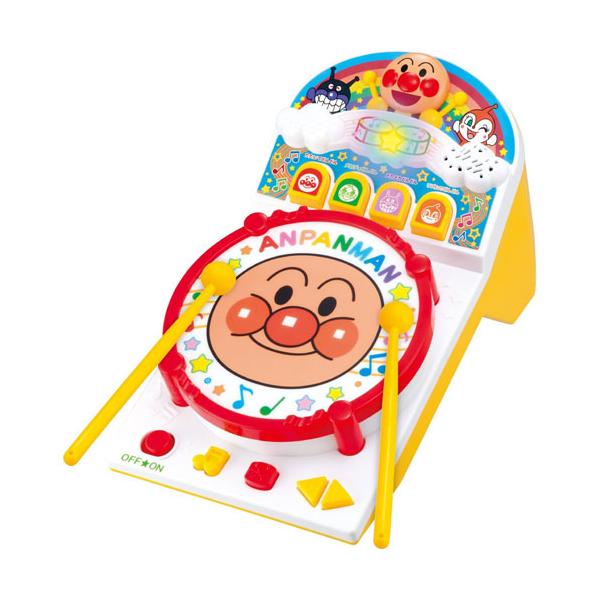 おうちでたのしく！たいこでどんどん♪アンパンマン 【楽器 太鼓 曲 メロディ 知育玩具 グッズ 雑貨 誕生日 クリスマス プレゼント ギフト 玩具 おもちゃ】『それいけ！アンパンマン』より、「おうちでたのしく！たいこでどんどん♪アンパンマン...