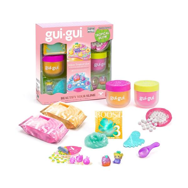 guigui Deluxe Tropical Glow (グイグイ デラックス トロピカル グロウ スライム2種類セット) 【ビーズ チャーム フィギュア 人形 本体 プレゼント 玩具】『guigui』より、「Tropical Glow」シ...