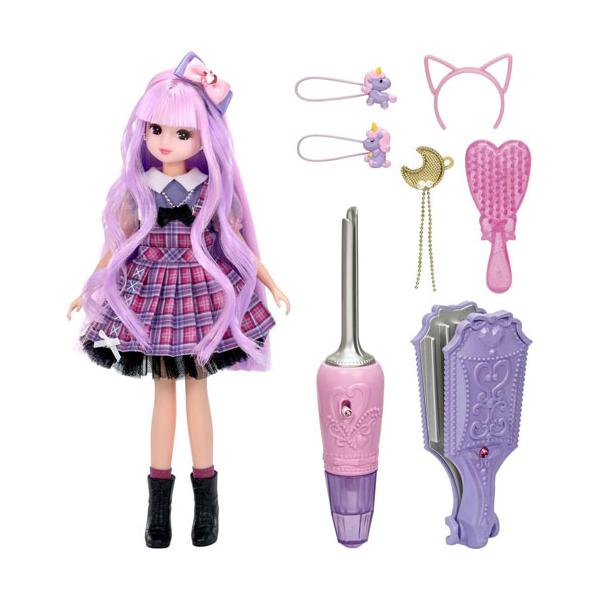 リカちゃん にじキュンカール リカちゃん スペシャルプライス 【ドールシリーズ 着せ替え人形 リカちゃん人形本体 ヘアアレンジ ワッフルヘア カーラー】クルっと今っぽ!!カールヘアアレンジが楽しめる、にじキュンカールリカちゃんがスペシャルプ...
