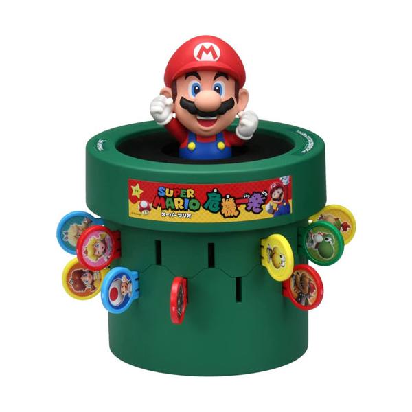 スーパーマリオ危機一発 【スーパーマリオ危機一髪 黒ひげ危機一発シリーズ 黒ひげ危機一髪 パーティーゲーム くじ引き 二次会 忘年会 新年会 タカラトミー】スティックを土管にさしてマリオをジャンプさせよう！黒ひげ危機一発でおなじみのタルが土...