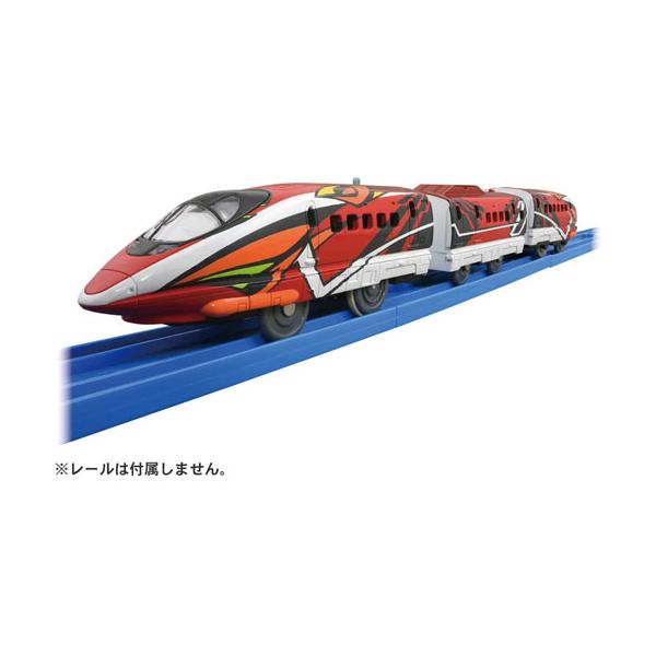 プラレール 500 TYPE EVA-02 【500系新幹線タイプエヴァ 新世紀エヴァンゲリオンモデル 弐号機 車両単品(編成車両) 電車 本体 鉄道玩具 タカラトミー】『エヴァンゲリオン』と再びコラボレーションした、オリジナル車両。エヴァ...