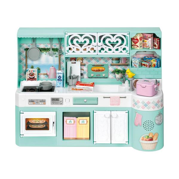 リカちゃん LF-03 にぎやかサウンド リカちゃんキッチン (2023年発売版) 【着せ替え人形用 料理 家電 家具 おままごと 玩具 おもちゃ ギフト 誕生日】にぎやかなサウンドがいっぱい!ミントカラーがおしゃれなリカちゃんのシステムキ...