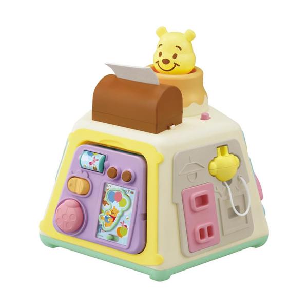 ディズニー 3WAYへんしん知育ボックス くまのプーさん 【やりたい放題 いたずら遊び 手遊び 知育玩具 おもちゃ 出産祝い ギフト 赤ちゃん ベビートイ】赤ちゃんの成長に合わせてへんしん!いたずら遊び・知育遊び・おでかけ遊びの3WAYで楽...