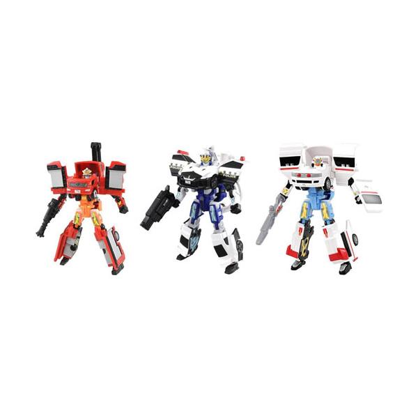 トミカ ジョブレイバー TJBDX ジョブレイバーをはじめよう! 警察消防救急 DXセット 【パトカー 救急車 消防車 ミニカー 変形合体ロボット フィギュア 玩具】「特装合体ロボ ジョブレイバー」から『ポリスブレイバー 日産 NISSAN...