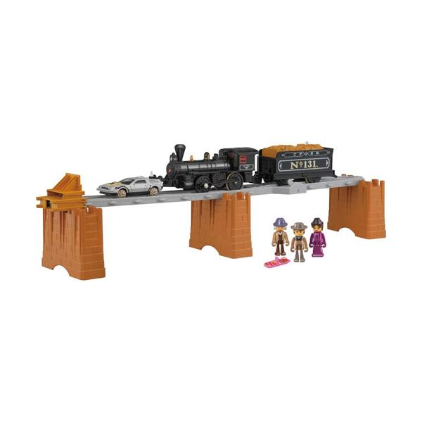 プラレール バック・トゥ・ザ・フューチャーPART3 蒸気機関車131号＆タイムマシン 【フィギュア 人形 電車 列車 ミニカー 本体 デロリアン トミカ 玩具】映画『バック・トゥ・ザ・フューチャーPART3』のクライマックスシーンをプラレ...