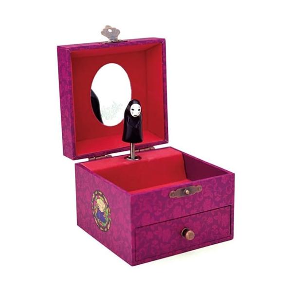 ジブリ 千と千尋の神隠し ペーパーボックス オルゴール 【カオナシ スタジオジブリ 人形 フィギュア 模型 ミニチュア 置物 インテリア グッズ 玩具】ぜんまいを回し箱を開けると、音楽とともにカオナシのフィギュアが回ります。引き出しとカオナ...