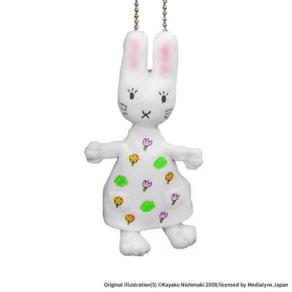 わたしのワンピース マスコットぬいぐるみ 【ボールチェーン アクセサリー キーホルダー うさぎ ウサギ ヌイグルミ セキグチ グッズ 雑貨 誕生日 玩具】可愛いうさぎさんのマスコットが登場♪まっしろい布でワンピースをつくったうさぎさん。 そ...