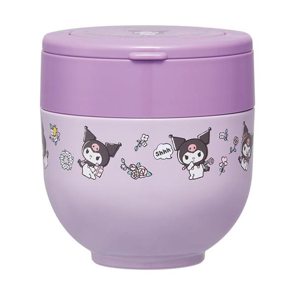クロミ (フラワーレトロ) 折りたたみハンドル付き 保温ジャー お弁当箱 ランチボックス LDNO6AG 【サンリオ 麺 保温弁当箱 ランチジャー 丼ぶり どんぶり型】キッチン用品で国内大手のスケーター株式会社の商品です!電子レンジが使えな...