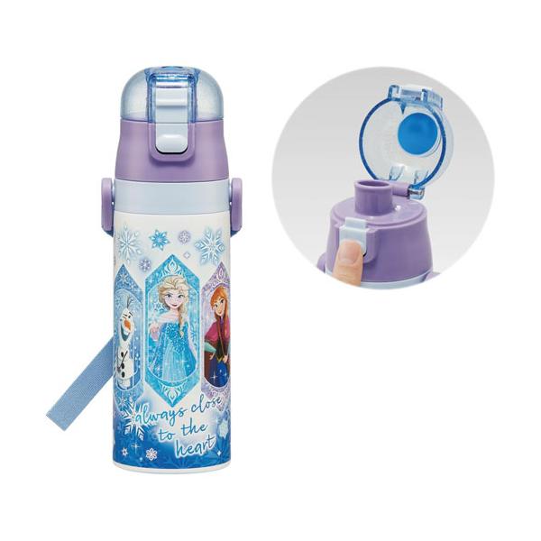 ディズニー アナと雪の女王 25 水筒 ロック付きワンプッシュダイレクトステンレスボトル 470ml SDC4 【エルサ オラフ 直飲み 保冷ダイレクトボトル グッズ】キッチン用品で国内大手のスケーター株式会社の商品です!ネームプレート付き...