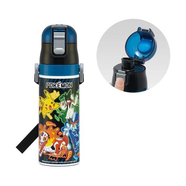 ポケットモンスター (ポケモン 25) 水筒 ロック付きワンプッシュダイレクトステンレスボトル 470ml SDC4 【直飲み 保冷ダイレクトボトル グッズ】キッチン用品で国内大手のスケーター株式会社の商品です!ネームプレート付きのショルダ...