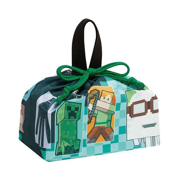 マインクラフト (Minecraft 26) ランチ巾着袋 ランチバッグ KB7S 【マイクラ お弁当袋 お弁当箱入れ きんちゃく袋 学校 幼稚園 保育園 給食 遠足 キャラクター グッズ 雑貨】キッチン用品で国内大手のスケーター株式会社の...
