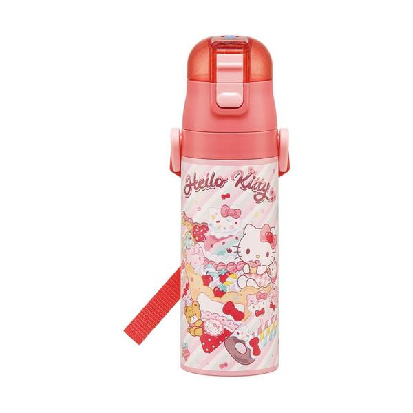 ハローキティ (Fancy Snacks Sweets サンリオ) 水筒 ロック付きワンプッシュダイレクトステンレスボトル 470ml SDC4 【直飲み 保冷ダイレクトボトル グッズ】キッチン用品で国内大手のスケーター株式会社の商品です!...