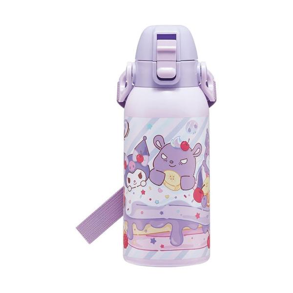 クロミ (Fancy Snacks Sweets サンリオ) ワンプッシュ直飲み水筒 600ml 保冷 STCH6 【軽量 スポーツボトル ダイレクトステンレスボトル 子供用 キッズ 遠足】キッチン用品で国内大手のスケーター株式会社の商品で...