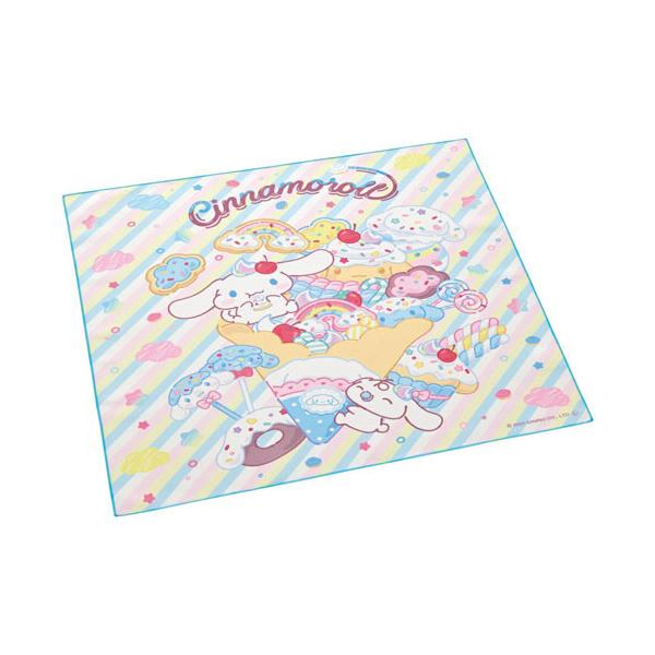 シナモロール (Fancy Snacks Sweets サンリオ) ランチクロス ランチョンマット 風呂敷 KB4SN 【お弁当包み 学校 幼稚園 保育園 給食 遠足 キャラクター グッズ 雑貨】お弁当箱を包んだり、敷いたり、しわになりにく...