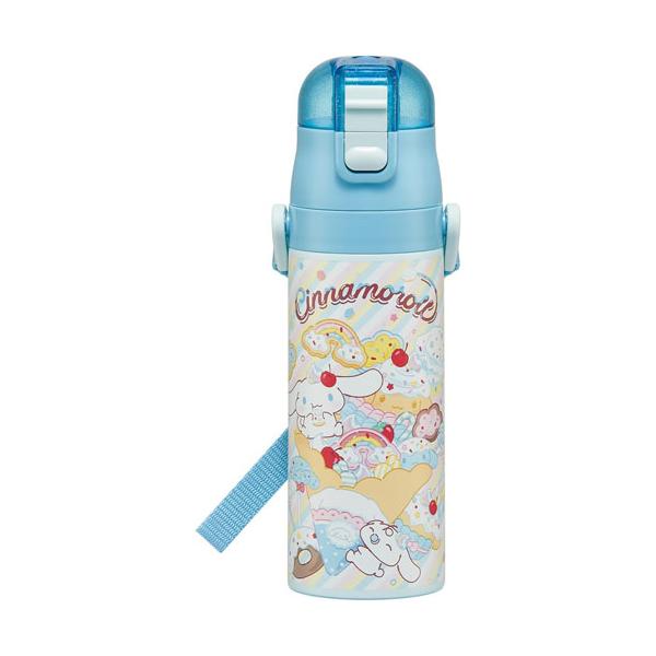 シナモロール (Fancy Snacks Sweets サンリオ) 水筒 ロック付きワンプッシュダイレクトステンレスボトル 470ml SDC4 【シナモン 直飲み保冷ダイレクトボトル】キッチン用品で国内大手のスケーター株式会社の商品です!...