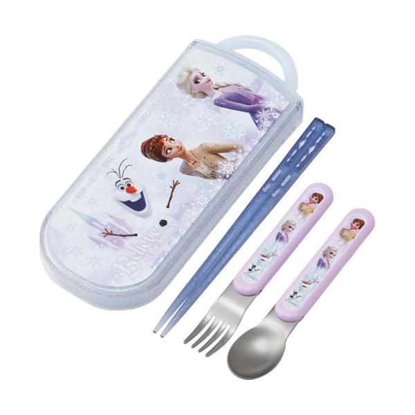 ディズニー アナと雪の女王 26 食洗機対応 スライド式トリオセット (箸 フォーク スプーン ケース お名前シール付属) TACC2 【おはし 給食 お弁当】キッチン用品で国内大手のスケーター株式会社の商品です!食器洗い乾燥機OKのお箸・...