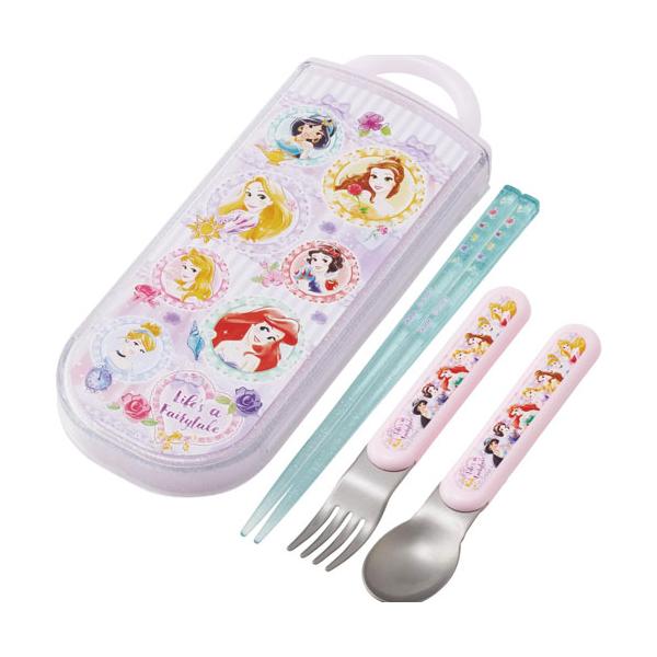 ディズニープリンセス 26 食洗機対応 スライド式トリオセット (箸 フォーク スプーン ケース お名前シール付属) TACC2 【おはし 給食 お弁当】キッチン用品で国内大手のスケーター株式会社の商品です!食器洗い乾燥機OKのお箸・フォー...