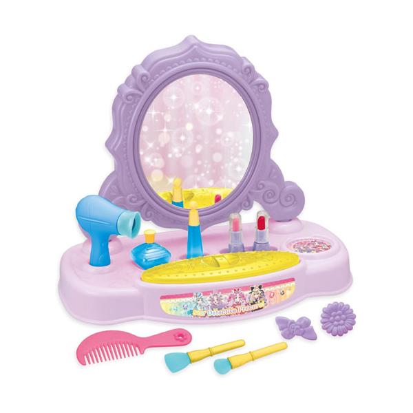 名探偵プリキュア！ときめきドレッサー 【おままごとセット 鏡 メイク お化粧 グッズ 雑貨 誕生日 クリスマス プレゼント ギフト 玩具 おもちゃ】『名探偵プリキュア！』の可愛いドレッサーが登場！リップや香水瓶(こうすいびん)、ドライヤー、...