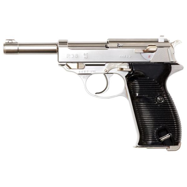 マルゼン ガスブローバックガン ワルサーP38 ac41.s シルバー (WALTHER P-38 ac41.s SILVER) 【本体 ガスガン エアガン ハンドガン 18才以上用 MARUZEN】ソリッドメタルの造形美を追求したシルバー...
