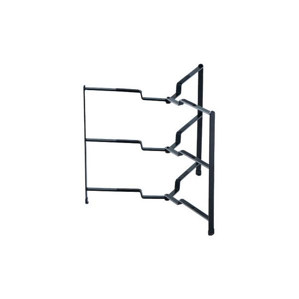 お皿をタテに重ねてテーブルの上を有効活用！調理もはかどります。 お鍋やホットプレートに、食材を入れた大皿でテーブルがいっぱい！そんな時に役立つのがこのスタンド。お皿1枚分のスペースに3枚置けるから、テーブルを有効に使えます。足にキャップがあ...