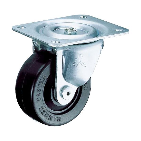 取付高が低く車輪幅が広いため、安定性がよく回転、走行性に富み、耐久力が抜群です。車幅が広いオールマイティーな中・重量用キャスターです。プレート式自在式許容荷重(daN)：70許容荷重(kgf)：71.4車輪径D(mm)：65車輪幅(mm)：...