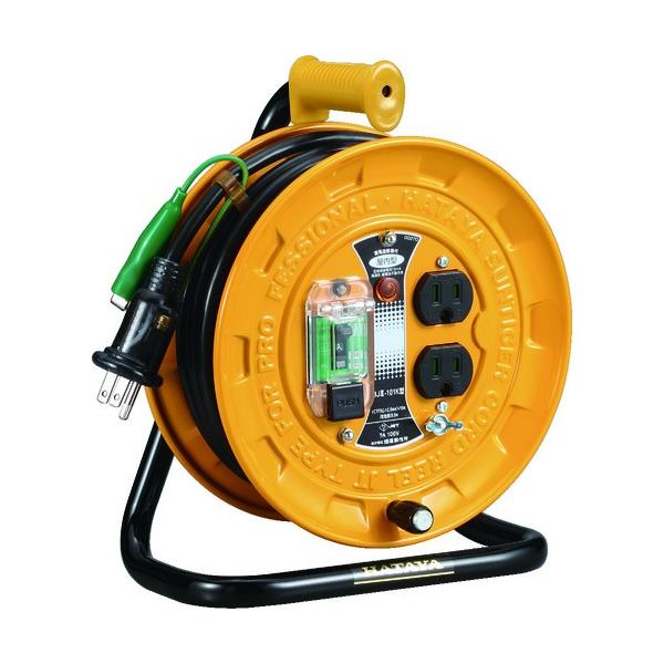 10m仕様のプロ向小型リールです。小型なので事務所内の軽微な作業に便利です。AC100Vコンセント防じんシャッター付ブレーキストッパー付漏電地絡保護専用電線種：VCTF電線仕様長さ(m)：10電線仕様太さ(（ＭＭ２）)：2.0電線仕様芯数(...