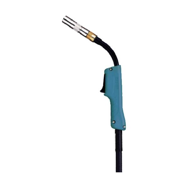 【特長】小型ハンドルタイプ　３５０Ａ　４．５ｍ長です。新デザインの「密着性の高いハンドル」「ケーブルの高い柔軟性」であらゆる人にフィットします。手のひらへの密着性を高めるハンドルデザインです。トーチケーブルの柔軟性を高め、あらゆる溶接姿勢で...