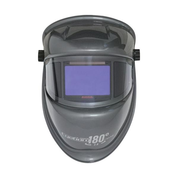 SUZUKID 自動遮光溶接面「アイボーグ 180°クリスタル EB-300PWC」は、溶接作業時の目・顔の保護に最適な液晶自動遮光溶接面です。180°パノラマワイドビュー採用で視界が広く、周囲の状況を把握しながら安全に作業できます。遮光前...