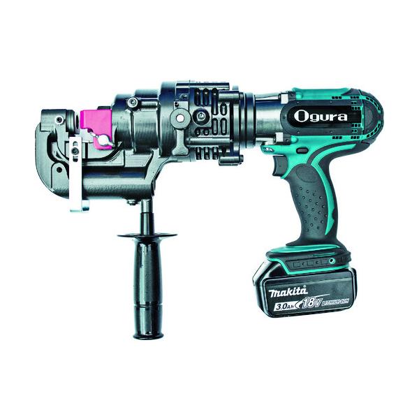 オグラ 156WDS は、18V リチウムイオンバッテリーで動作する**コードレス油圧パンチャー（複動式）**です。コードレス仕様により現場・屋外・狭所など**電源がない場所でも自由に穴あけ作業**が行えます。最大 **φ15mm / t6...