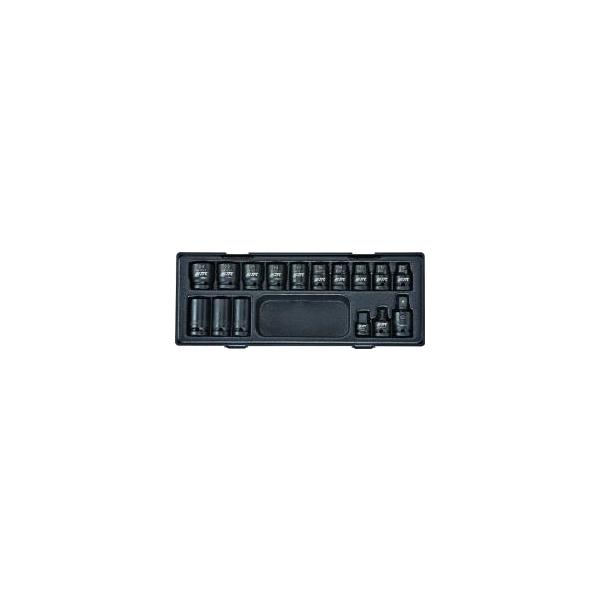 ケース入りで持ち運びにも便利です。●変換アダプター（9.5mm→12.7mm）●変換アダプター（12.7mm→9.5mm）●ユニバーサルジョイント　●6ポイント サイズ 10・12・13・14・15・17・19・21・22・24mm●6ポイ...