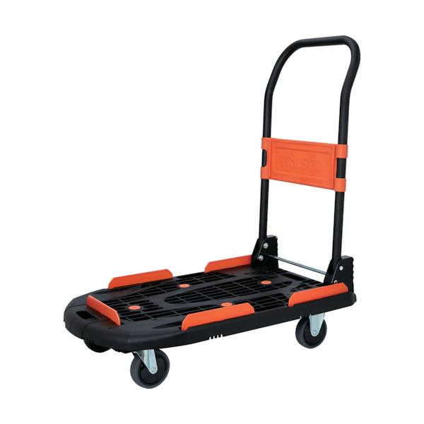 【特長】回転式の荷物落下防止柵を標準採用。荷物の転落を防止します。本体重量6.8Kg、徹底的な軽量化と安定性を実現しました。省音キャスター採用とメッシュ構造採用により床面からの反響音が減少し走行音が静かです。保管の際縦置きもできます。【用途...