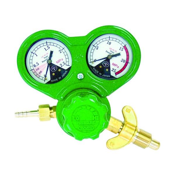 ヤマト産業 酸素調整器（関西式） SSジュニア SSJ-OXWです。コンパクト設計と圧力計カバー付です。新JIS対応品です。酸素ガス用調整器。1次側使用圧力：2〜15MPa2次側使用圧力：0.2〜0.99MPa型式：関西式チョウねじ